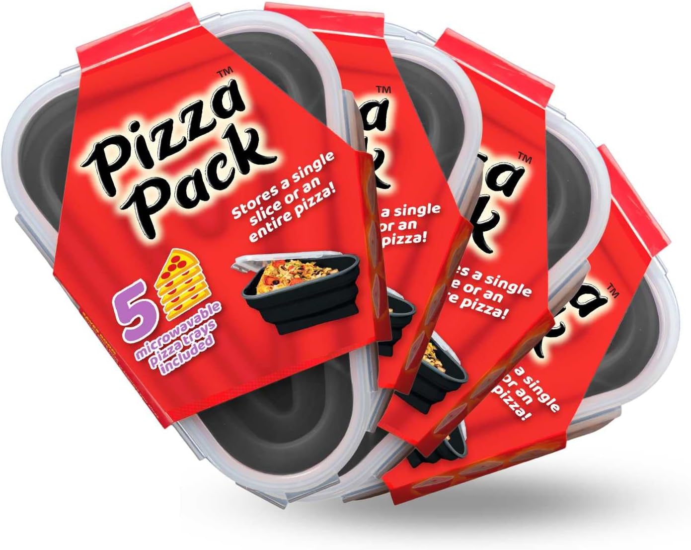 Amazon.com: PIZZA PACK The Perfect Reusable Pizza Storage Container ...