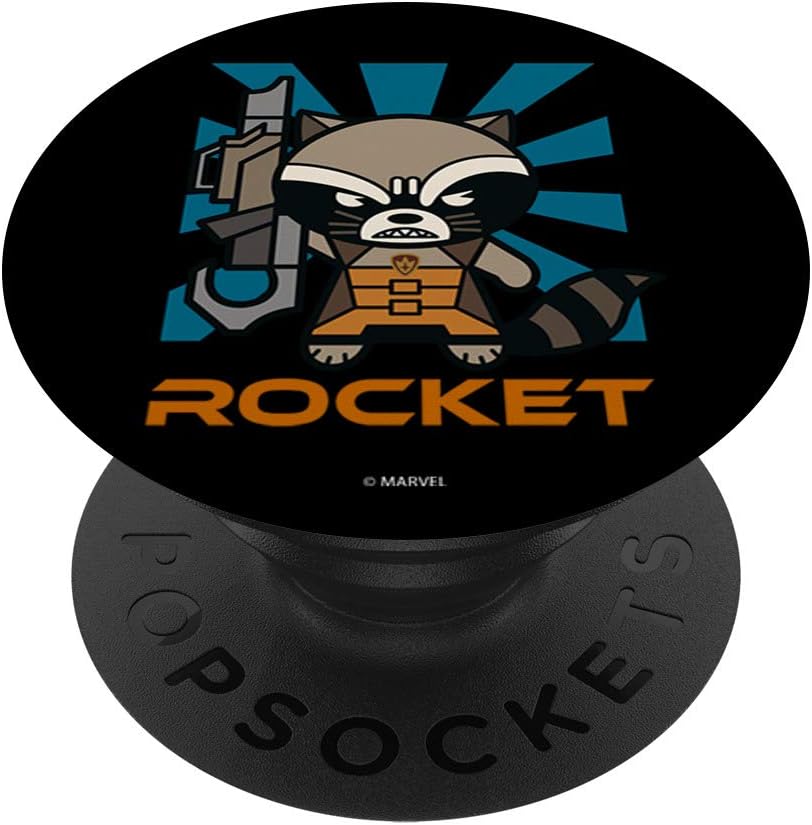 Amazon.com: Marvel Guardians Of The Galaxy Rocket PopSockets PopGrip ...