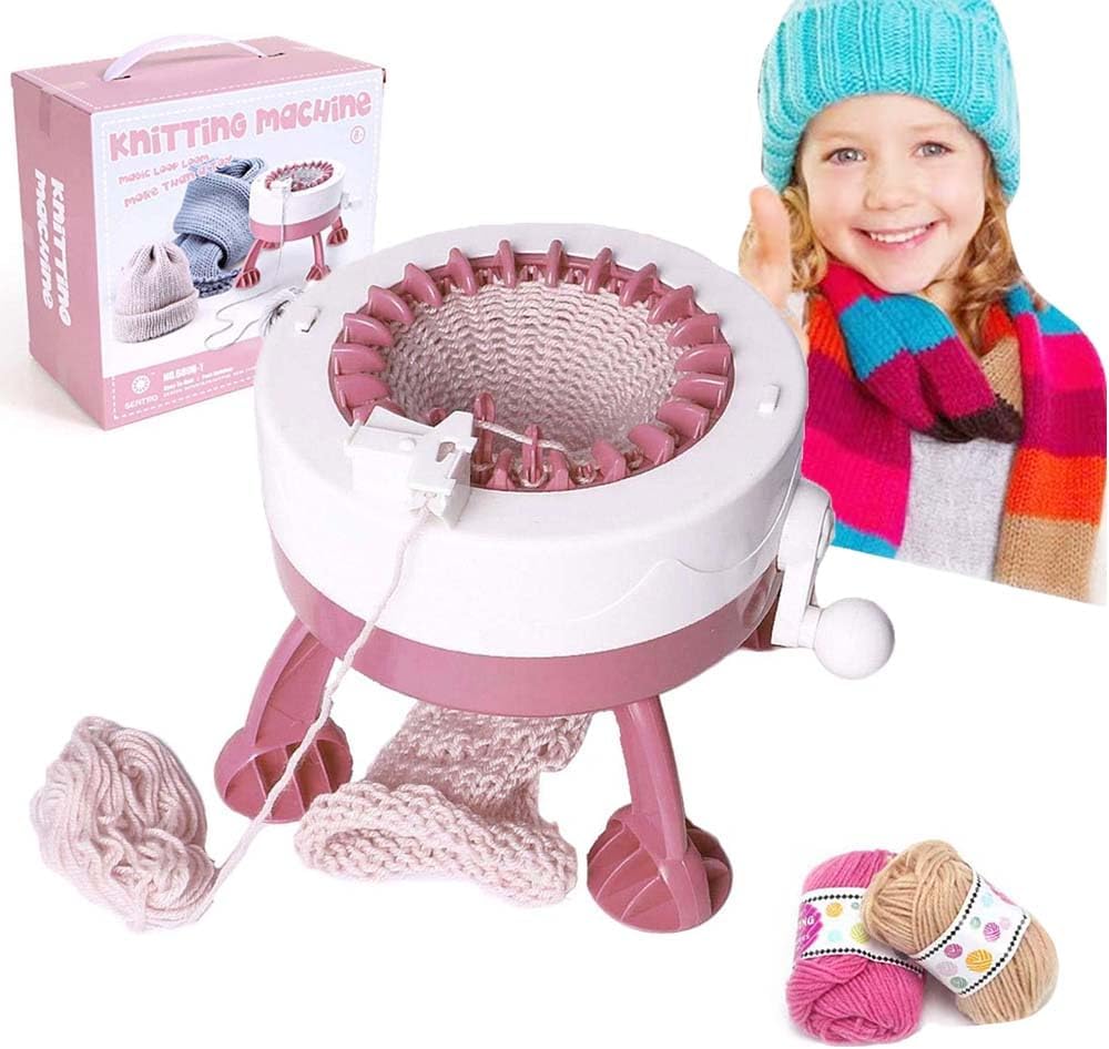 Amazon.com: WEIKUELE Knitting Machine 22 Needles, Spinning Knitting ...