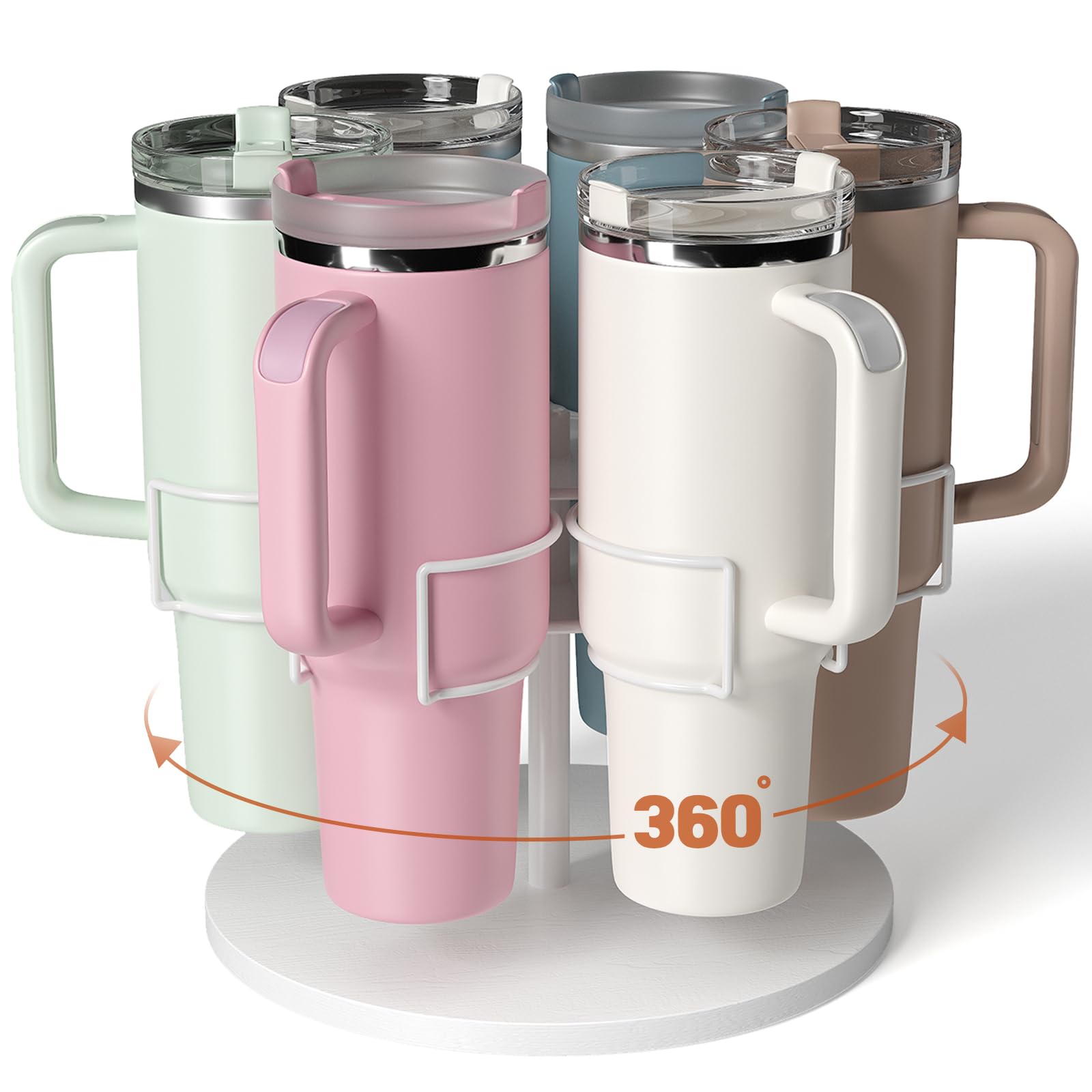 Amazon.com - QimCoor Stanley 40 oz Cup Organizer and Storage, Rotating ...