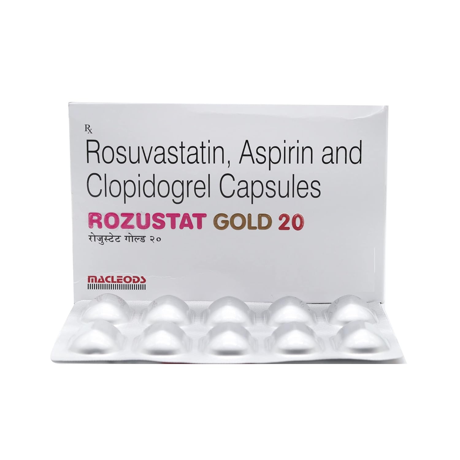 Rozustat Gold 20MG - Strip of 10 Capsules : Amazon.in: Health ...