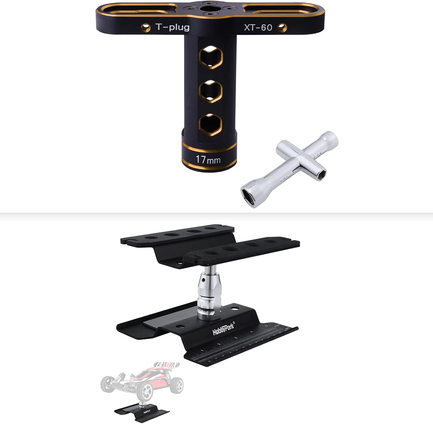 Amazon.com: HobbyPark RC Work Stand & 17mm Hex Wheel Wrench, M2 M3 M4 ...