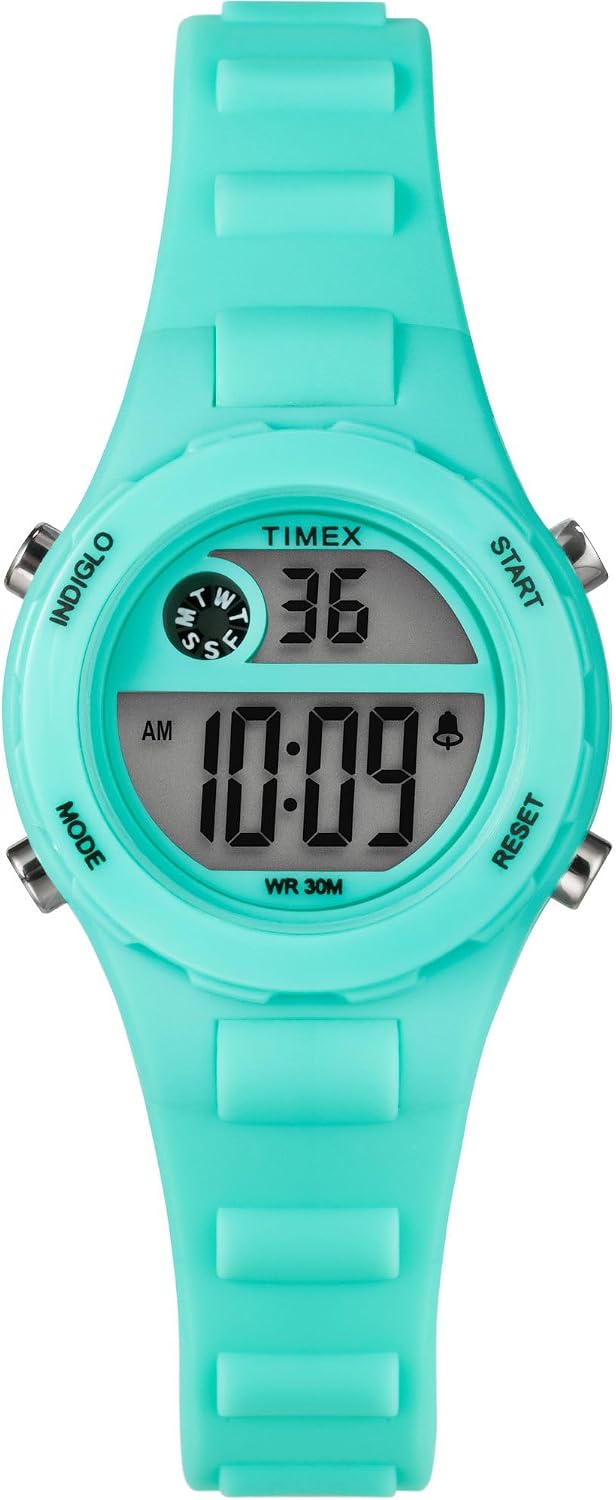 Amazon.com: Timex Kids Digital 27mm Watch - Blue Strap Digital Dial ...