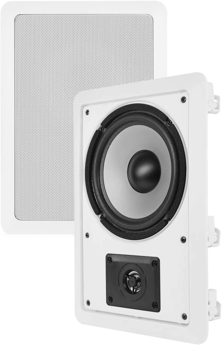 Amazon.com: VM Audio Shaker 6.5" 200W 2 Way In-Wall Surround Sound Home ...