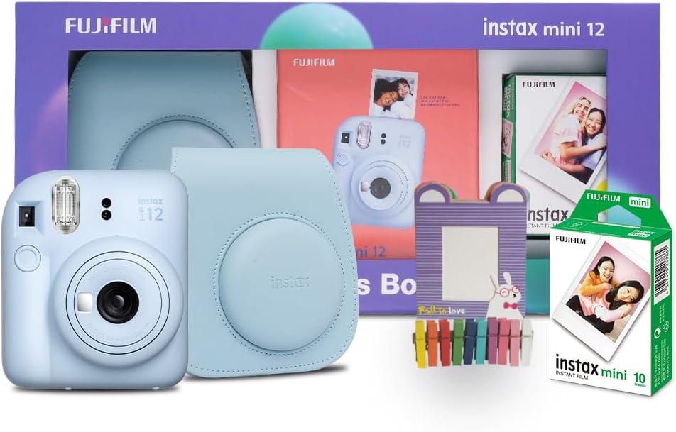 Fujifilm Instax Mini 12 Happiness Box with 40 Shots- White : Amazon.in ...