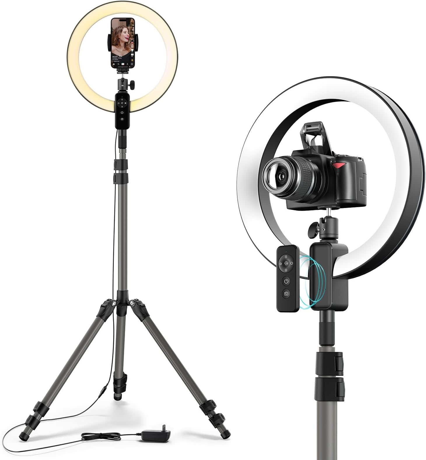 Amazon.com: Viozon 12'' Ring Light with Extendable 79'' Tripod ...