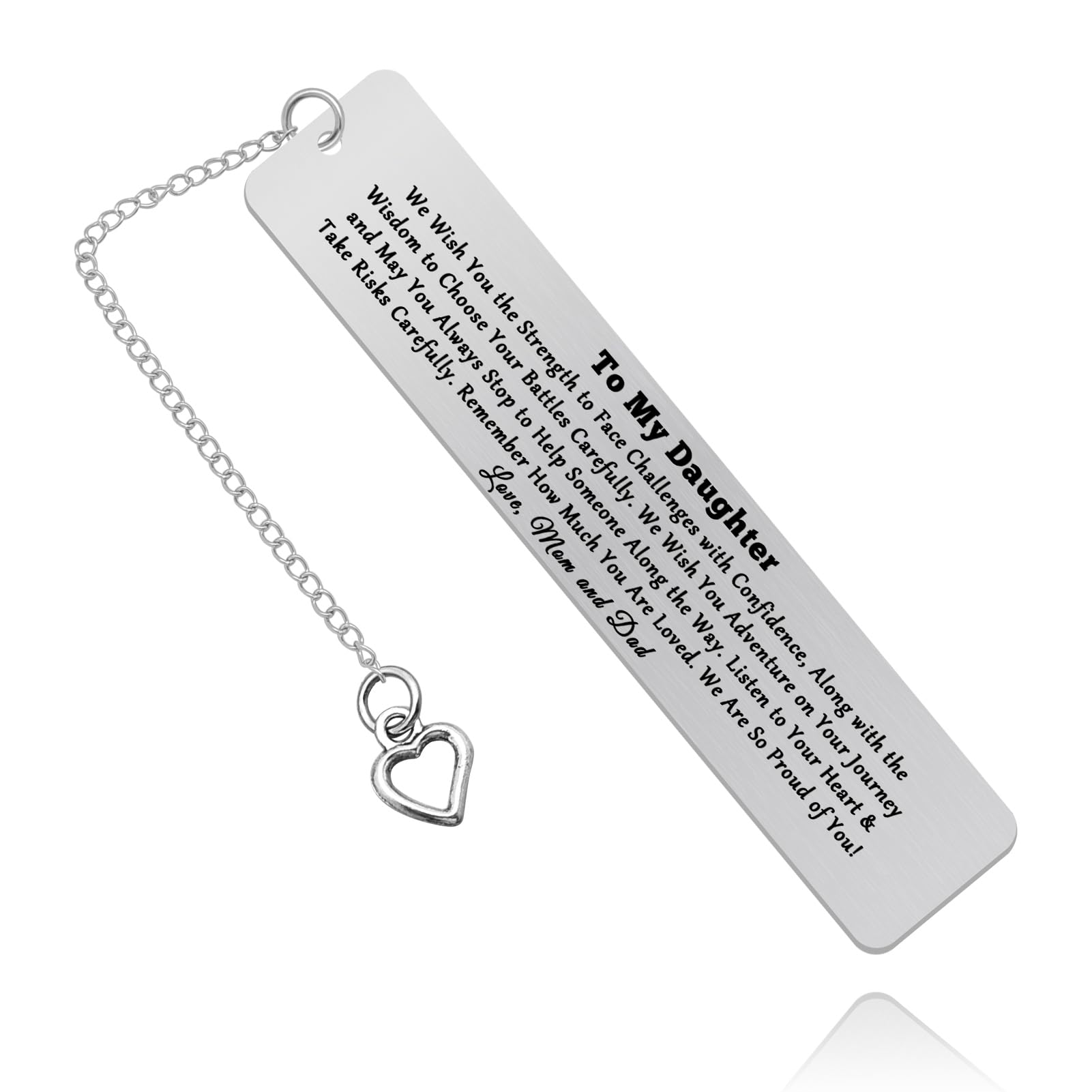 Daughter Bookmark Gift Inspirational Bookmark Gift for Girl Daughter ...
