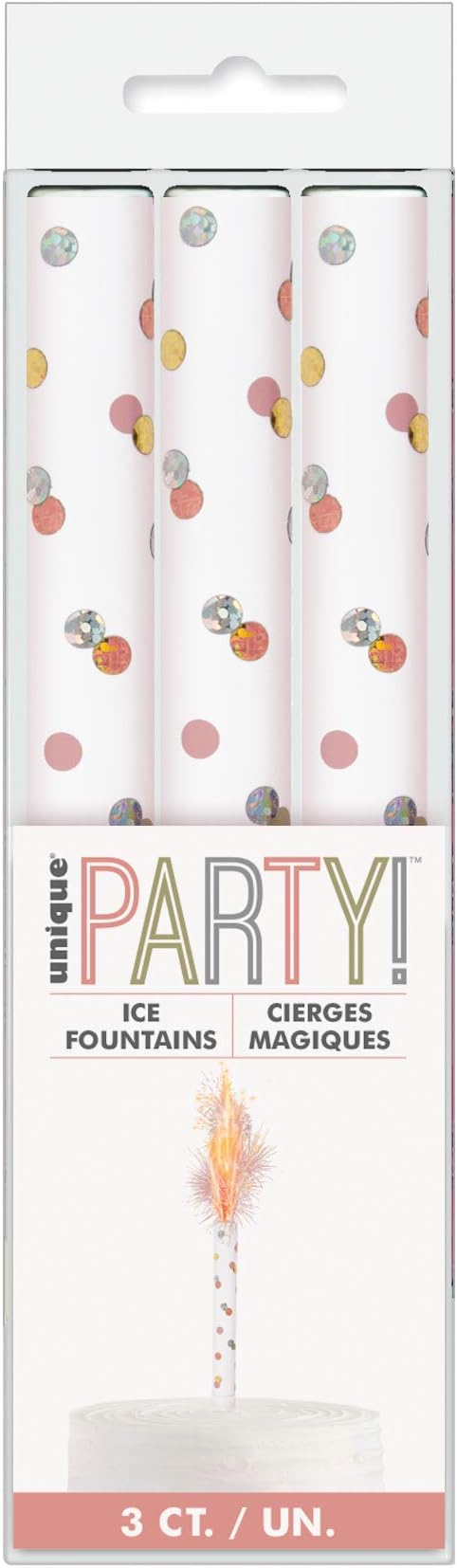 10cm Ice Fountain Sparking Candles 48pk (48pcs) - Silver – Premium ...