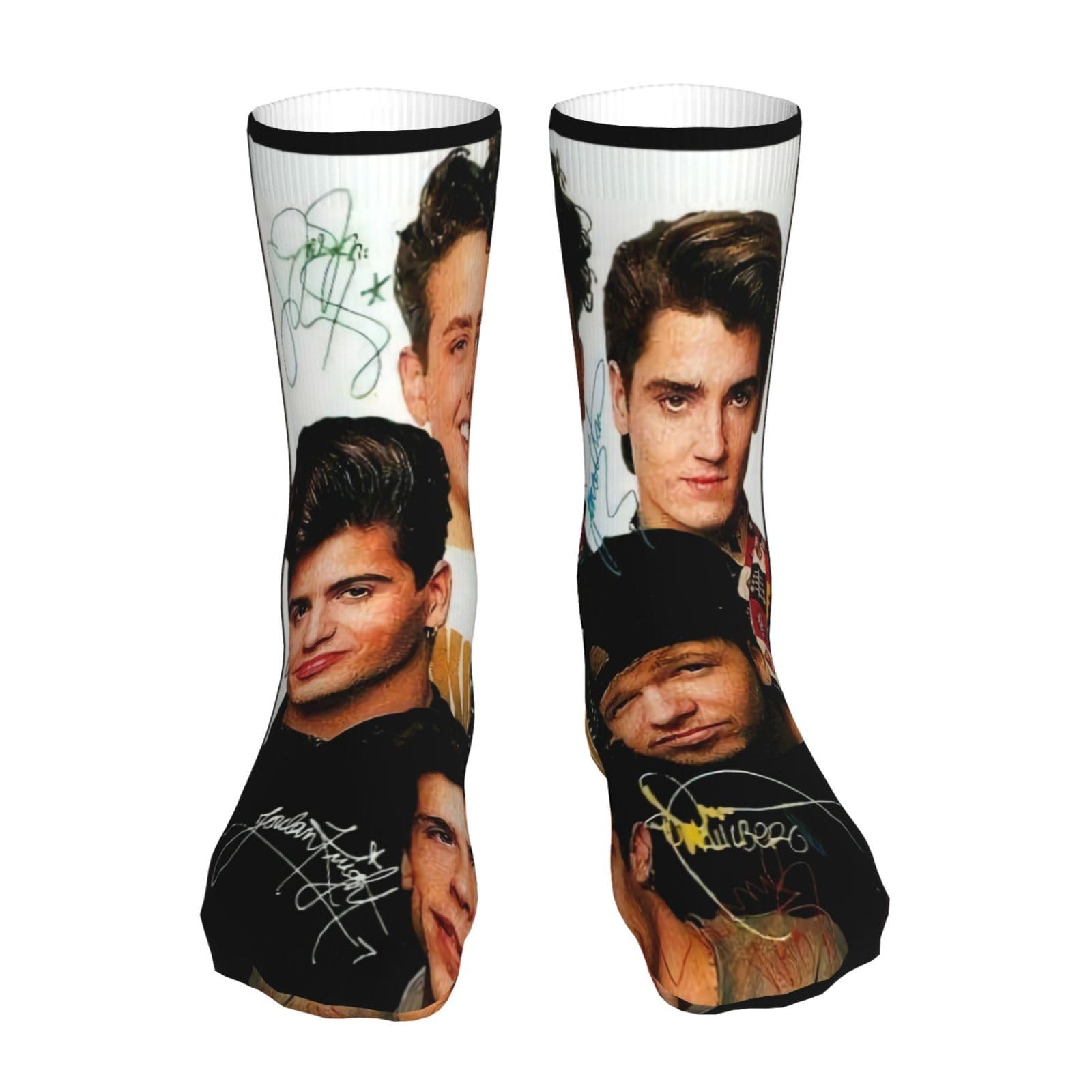Amazon.com: DanaMWatson New Kids Musics On The Block Socks Soft Mid ...