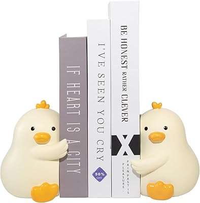 Amazon.com: Hug Duck Bookends, Cute Book Ends Decorative Bookends for ...
