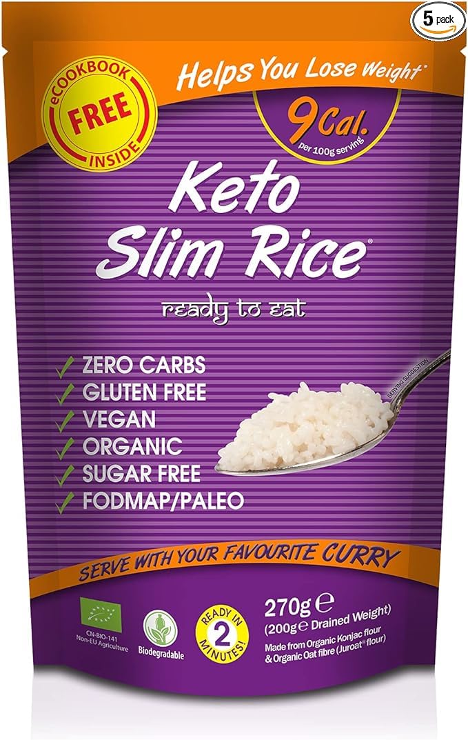 Amazon.com : Eat Water Slim Rice Zero Carbohydrate 270g | Made from ...