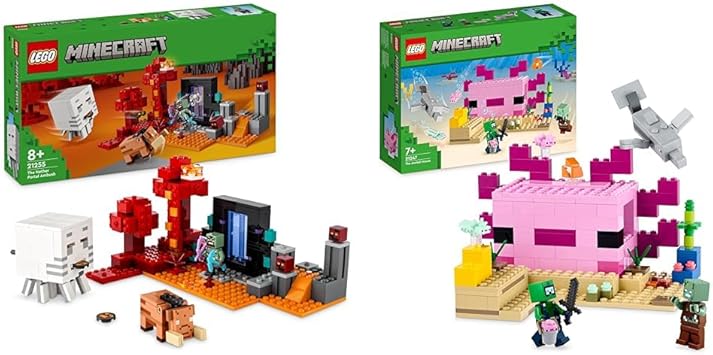 LEGO Minecraft The Nether Portal Ambush Adventure Set, Building Toys ...