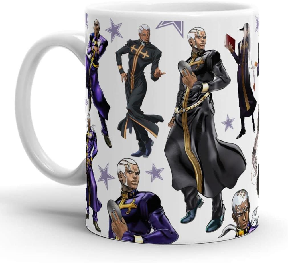 Amazon.com: Mug Jojos White Ceramic Bizarre Gifts Adventure Collage ...