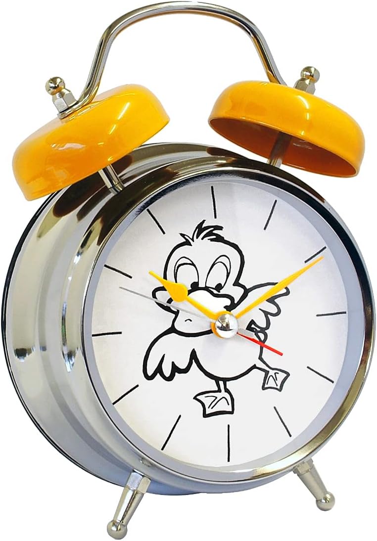 Amazon.com: GTP Unisex Duck Sounding Voice Twin Bell Quartz Alarm Clock ...