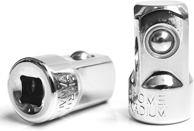 1/4 Inch F to 1/2 Inch M Socket Reducer 2PCS Set, SKZIRI 1/4 inch drive ...