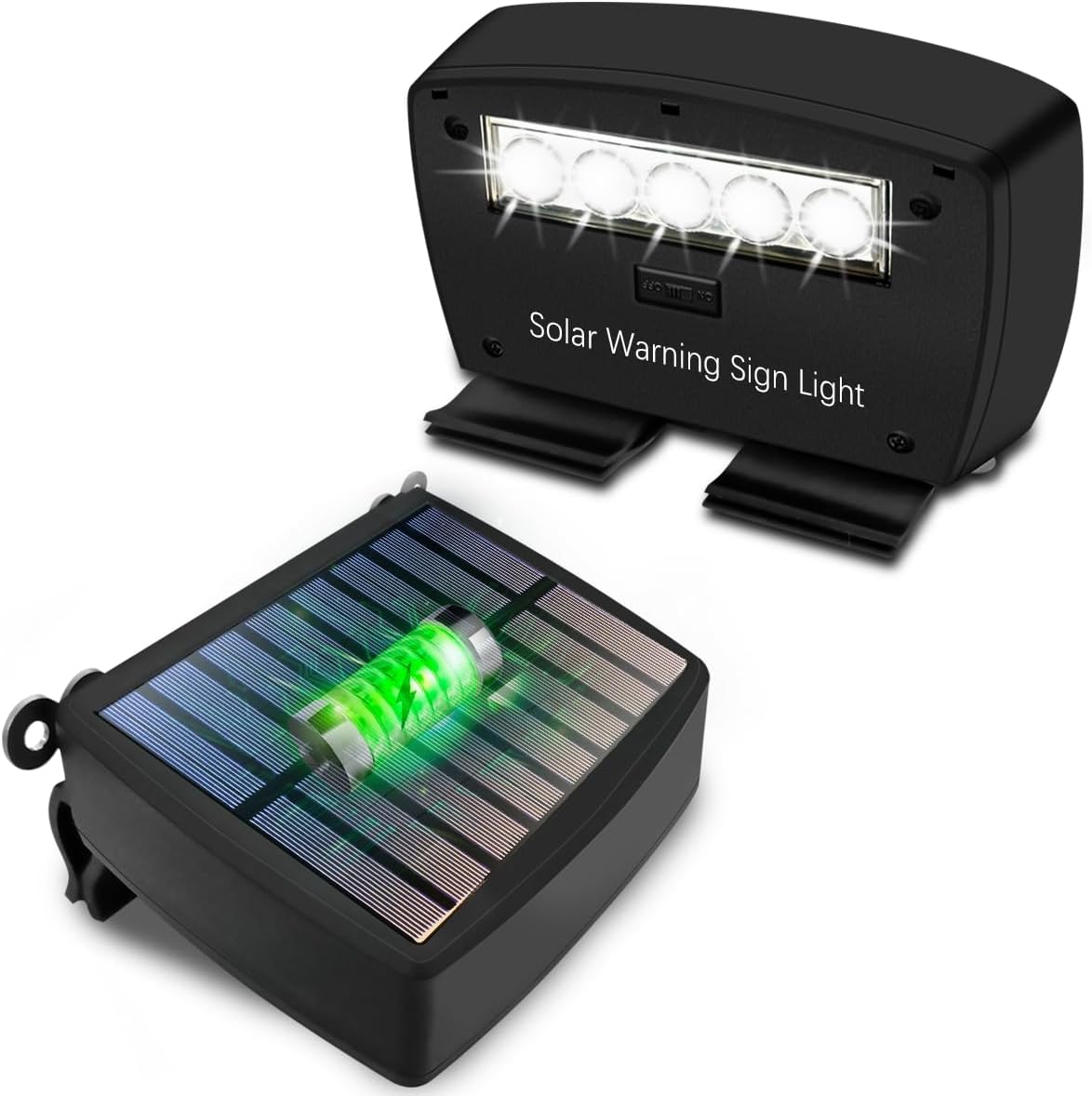 WEILAILIFE Solar Powered Deck Lights for Sign, Outdoor Solar Sign LED ...