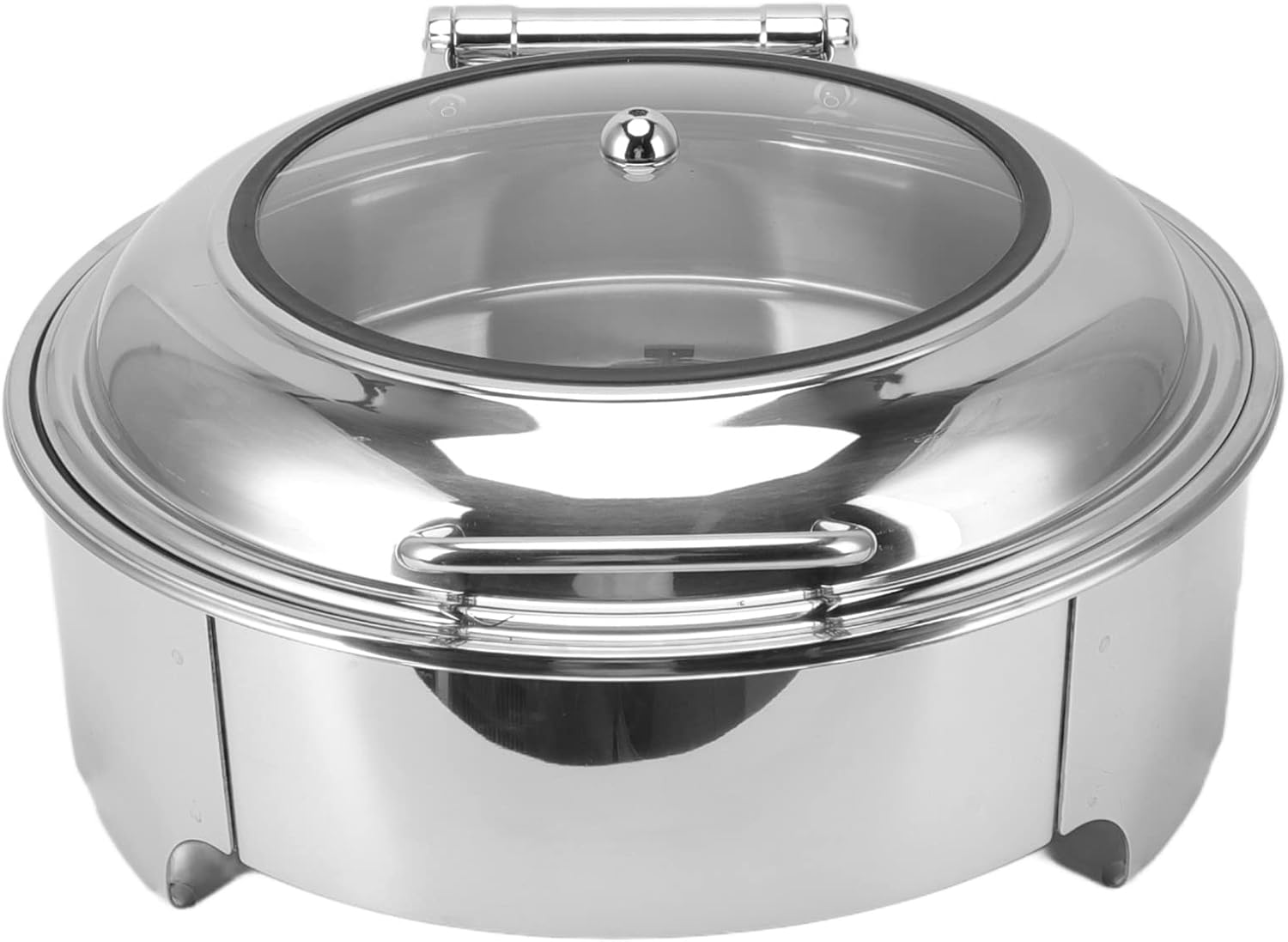 Amazon.com: Naroote Round Stainless Steel Buffet Apron, Stainless Steel ...