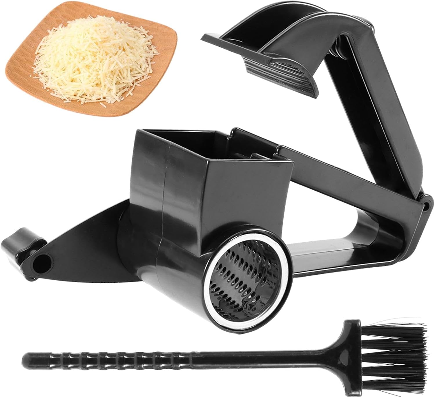 Amazon.com: Handheld Rotary Cheese Grater With Handle - Shredder for ...