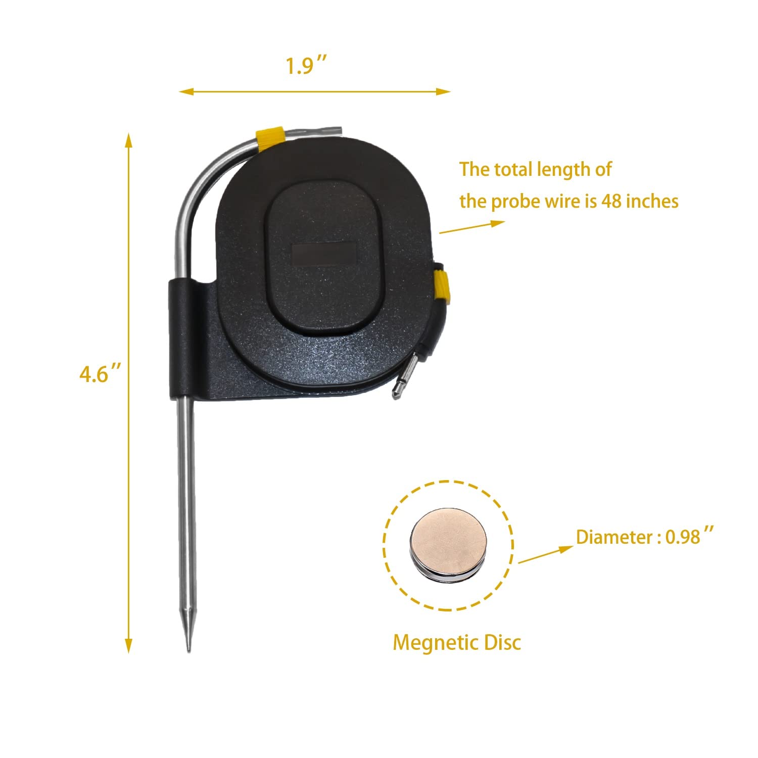Snapklik.com : Upgraded Pro Meat Probe Replacement For Weber iGill ...
