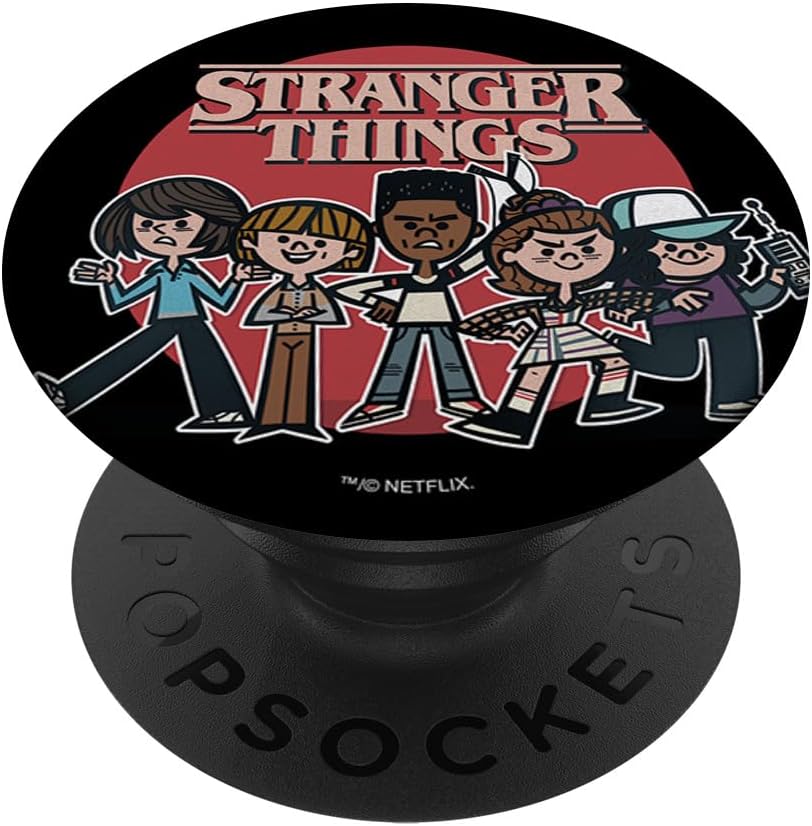 Amazon.com: Stranger Things Group Shot Cartoons PopSockets Standard ...