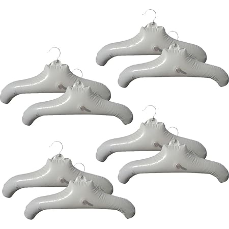 Amazon.com: NewFerU Inflatable Hanger Travel X 6, White Round Shoulder ...