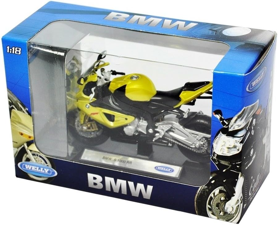 Welly Die-Cast Scale Model Motorcycle Collection – BMW S1000RR-Metallic ...