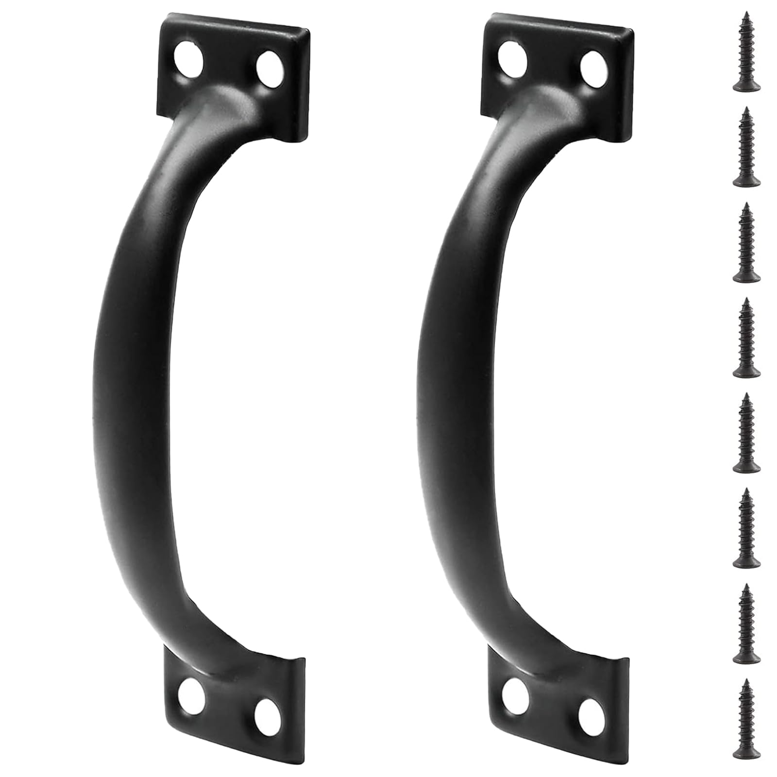 Jiozermi 2 Pcs 6" Rustic Gate Handle, Iron Hardware Handle Pull with ...
