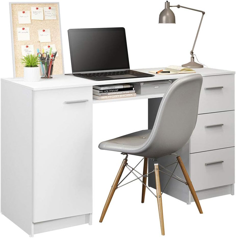 WhatSize Enterprise – Kuba – Large 6 Drawer Home Or Office Work Desk ...