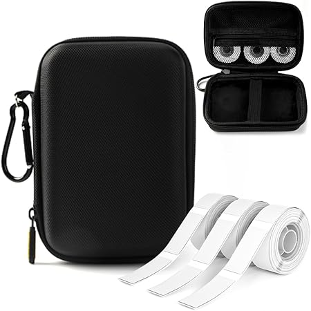 Amazon.com : Phomemo D30 D35 Label Marker Black Case with 3 Rolls of ...