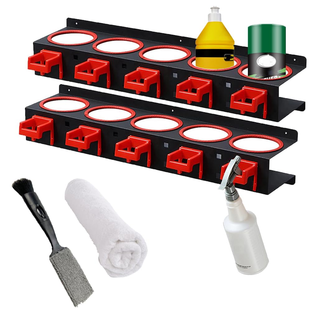 Amazon.com: HMRCYTE Wall Mounted Spray Bottle Holder, 2 Pack Spray Can ...