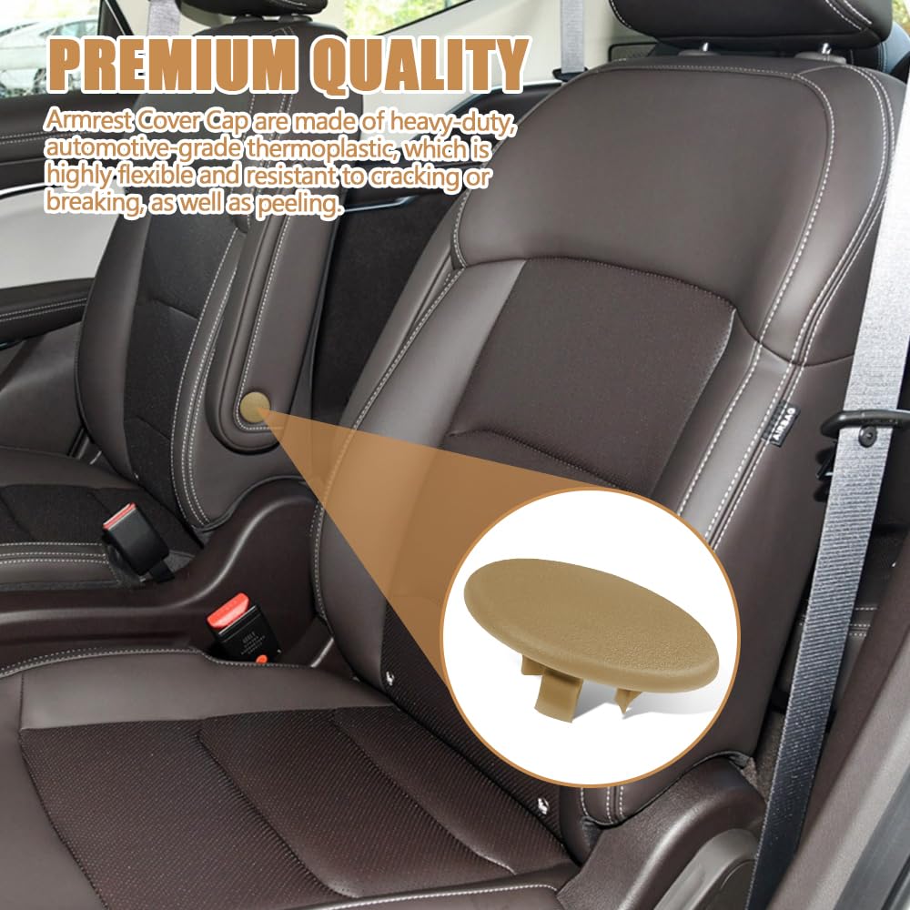 Snapklik.com : HEVLE 2PCS Armrest Cover Cap, Seat Parts Replacement For ...
