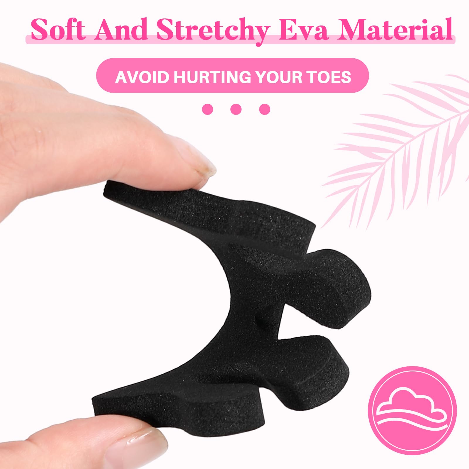 Snapklik.com : Mumufy 250 Pairs Sponge Toe Separators Pedicure Tool Kit ...