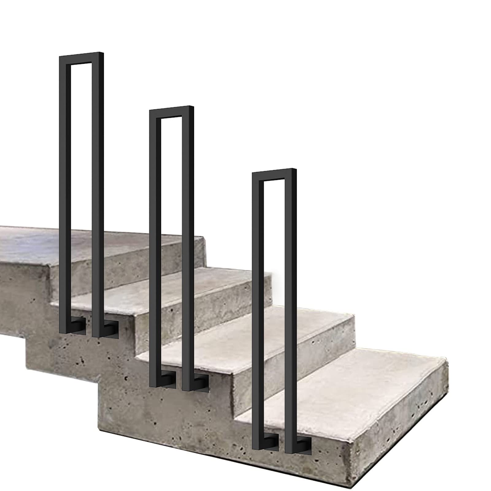 Modern Wall Mounted Handrails, U-Shaped Stair Railing for Outdoor and ...