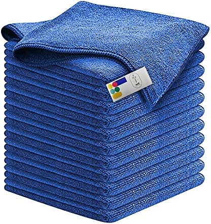 Amazon Basics Microfiber Cleaning Cloth, Non-Abrasive, Reusable and ...