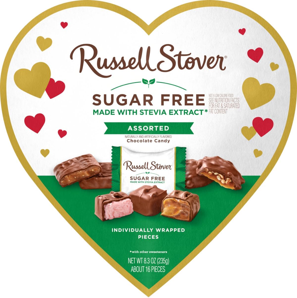 Amazon.com: Russell Stover, Whitman's Assorted Chocolate Cheetah Heart Box, 6.3 Ounce : Grocery ...