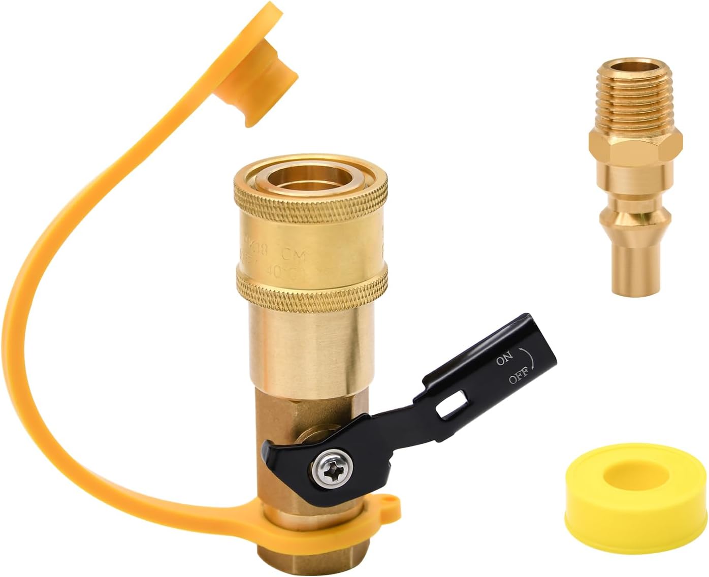 Amazon.com : 3pcs Propane Quick Connect Fittings, 1/4" RV Propane ...