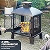 Amazon.com: papababe PAPABABE 45" Fire Pit Pagoda, Wood Burning Chimney ...