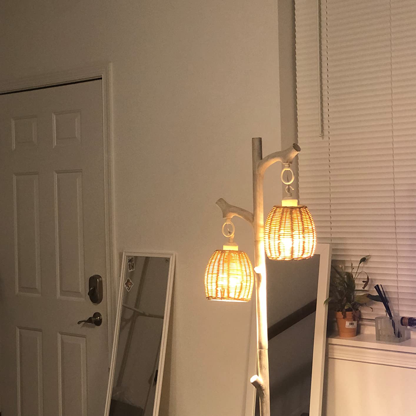 $17/mo - Finance 65" High Farmhouse Rustic Country Cottage Floor Lamp ...