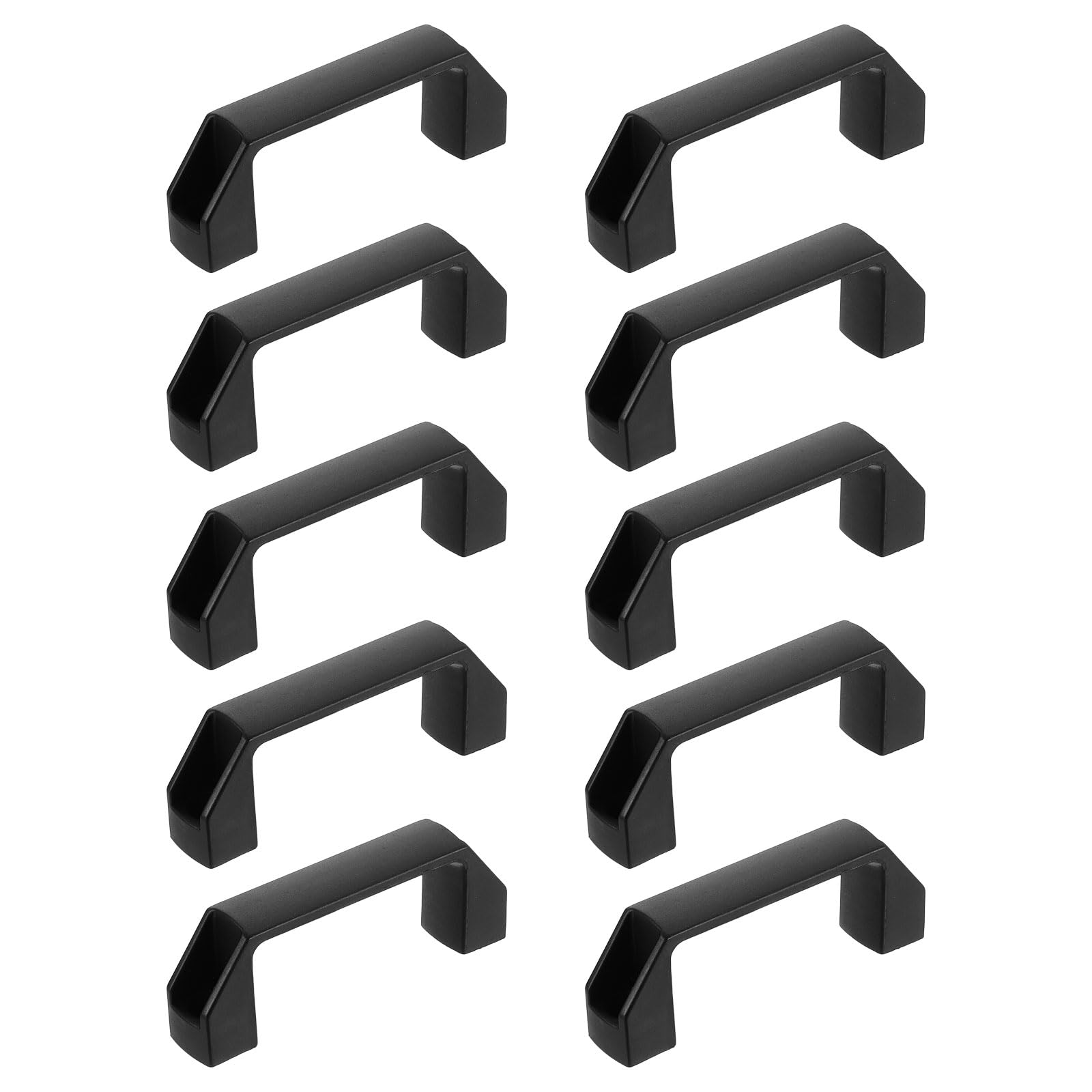 uxcell 10 Pack Rectangular Plastic Pull Handle, 90mm/3.5 Inch Hole ...