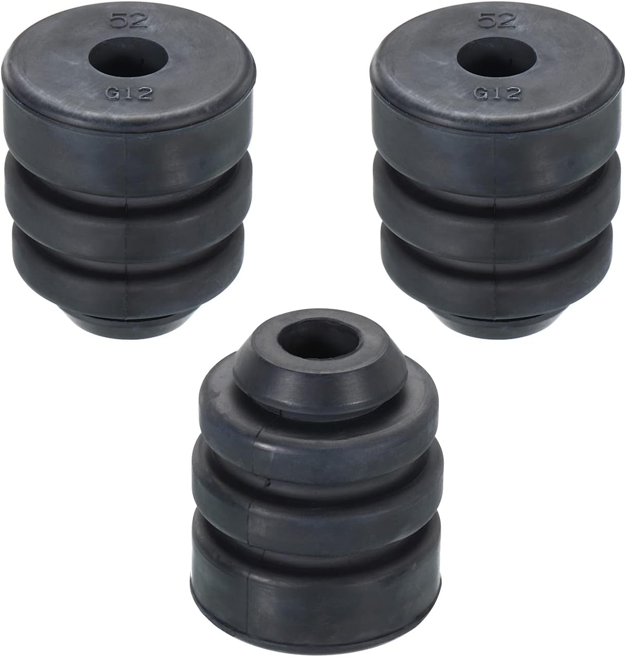 PATIKIL 1.4"x1.7" Refrigeration Compressor Rubber Mounting Feet, 3 Pack ...