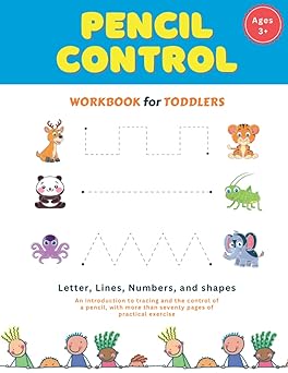Pencil Control Workbook for toddlers: Learn pencil control and practice ...