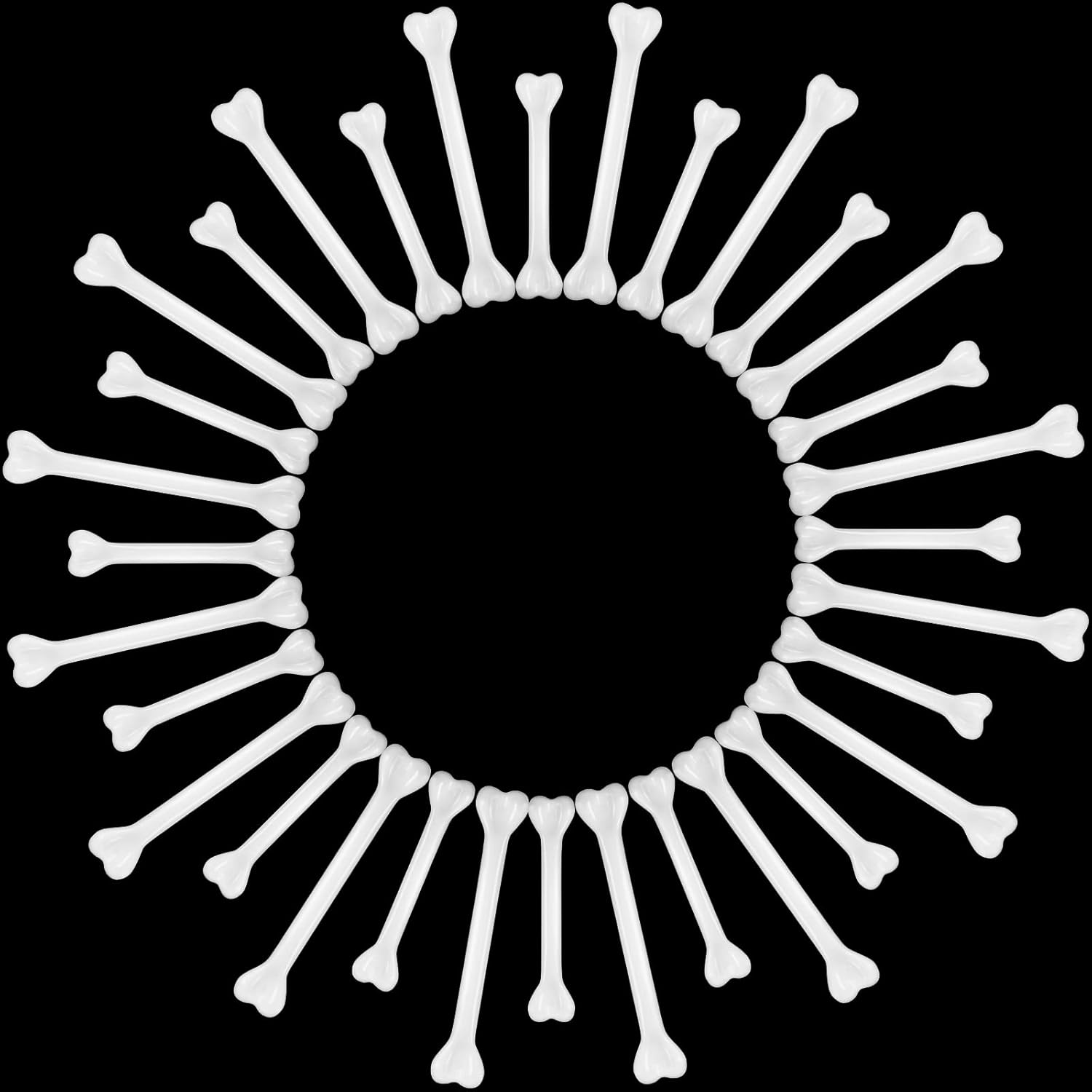 Amazon.com: 72 Pcs Halloween Plastic Bones Realistic Bone Prop ...