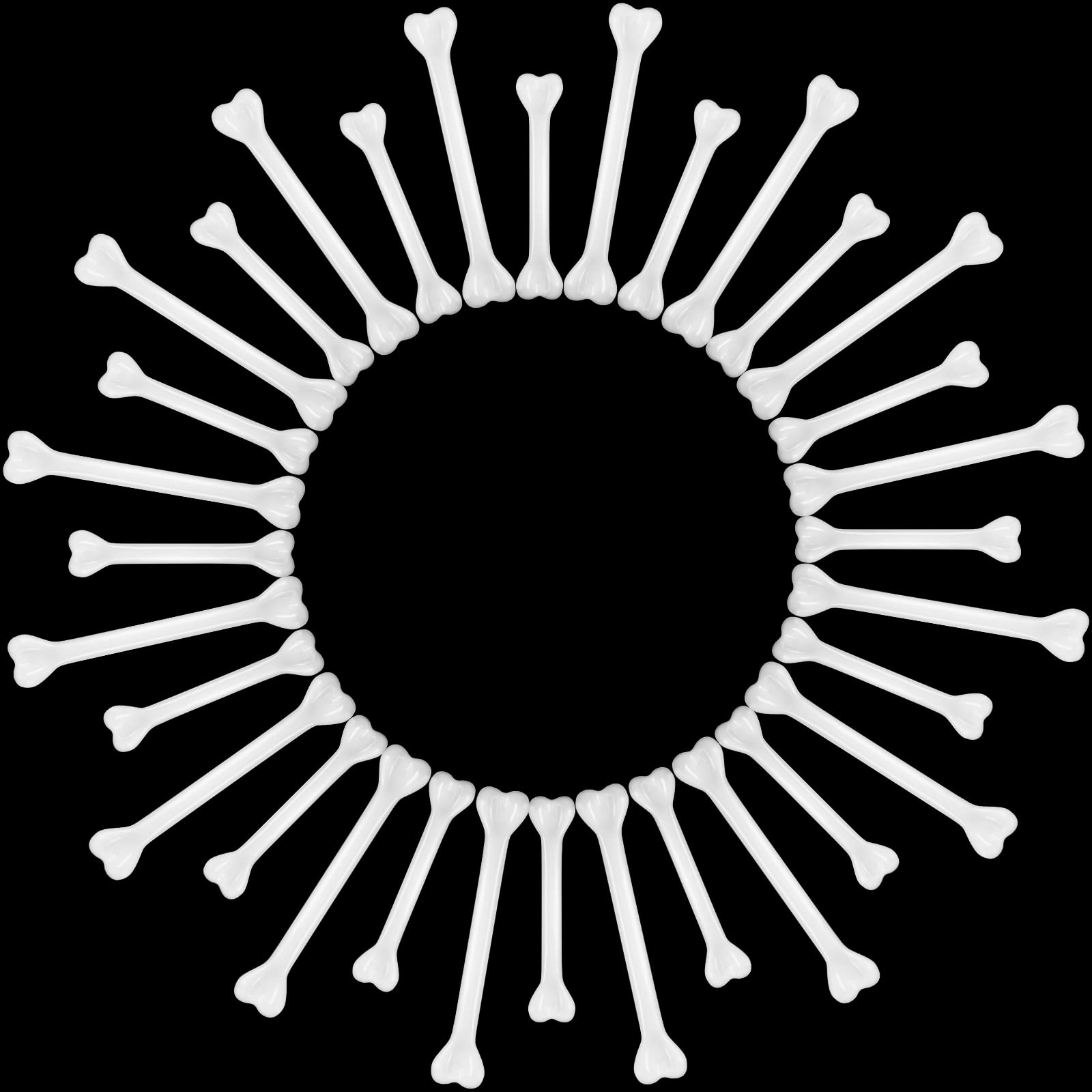 Amazon.com: 72 Pcs Halloween Plastic Bones Realistic Bone Prop ...