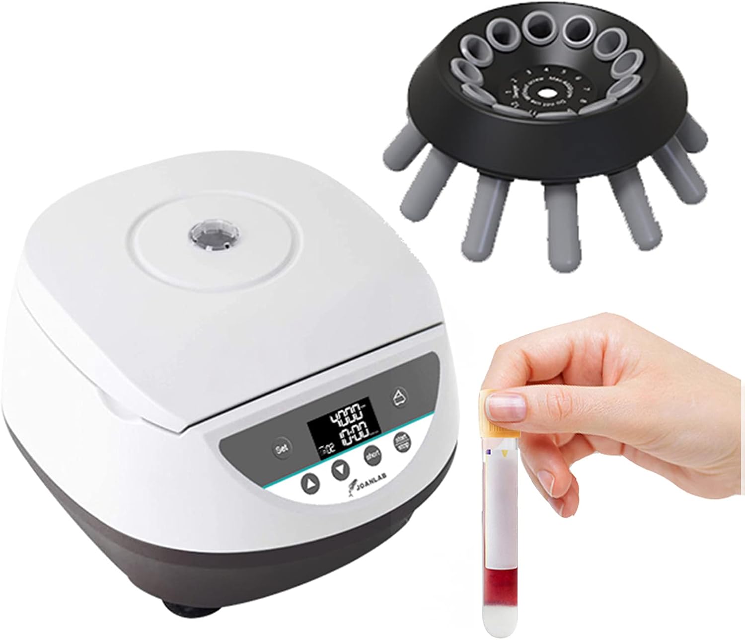 Mini Lab Centrifuge Machine, 500-12000rpm Lab Benchtop Digital Display ...