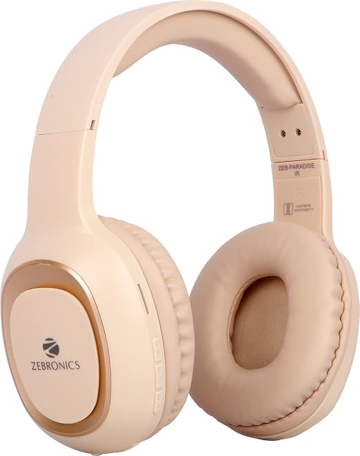 Zebronics Zeb - Paradise Bluetooth Wireless On Ear Headphones With Mic ...