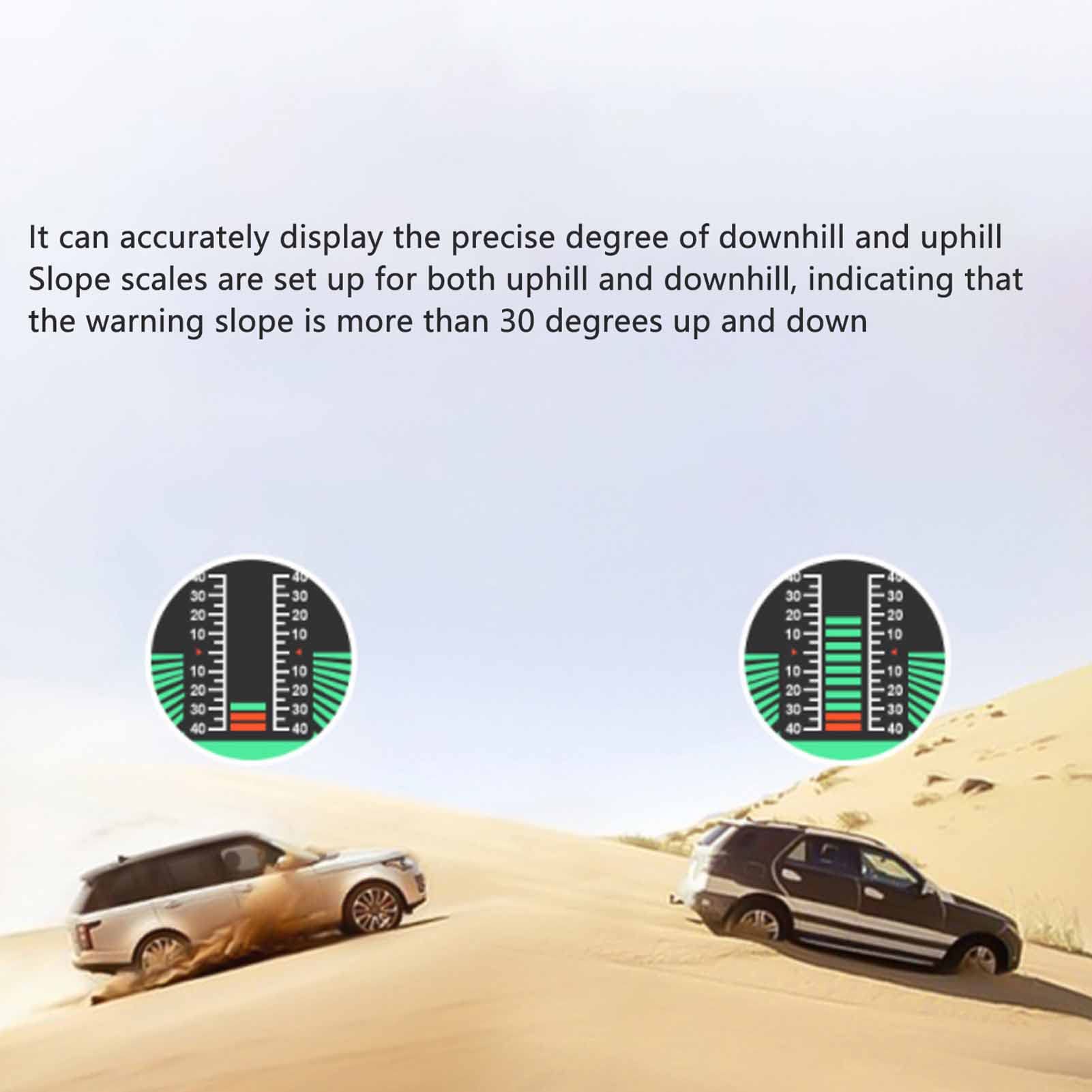 Automotive Tilt Meter X94 Car Hud Digital Inclinometer Clinometer ...