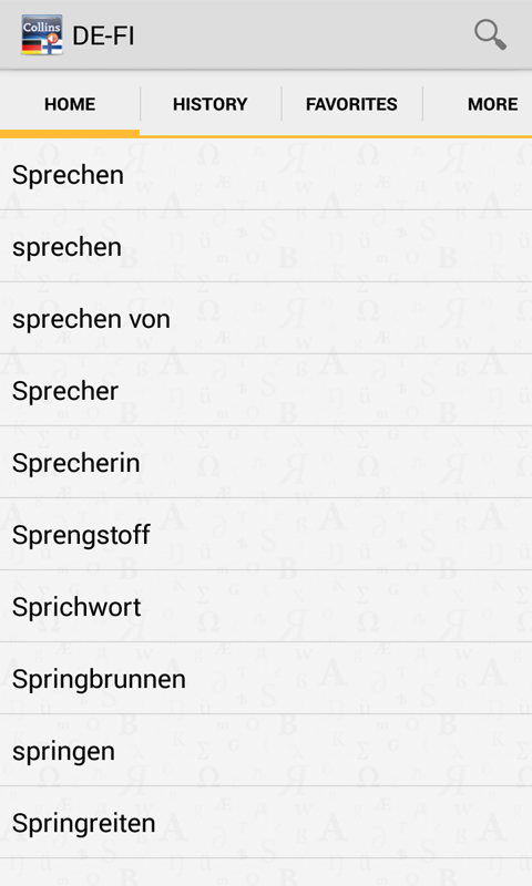 Audio Collins Mini Gem German-Finnish & Finnish-German Dictionary - App ...