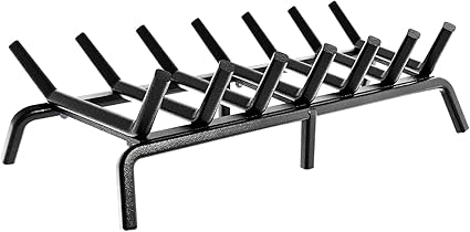 Amazon.com: Idzo Solid Steel Fireplace Grate 30 Inch, Upgraded ...