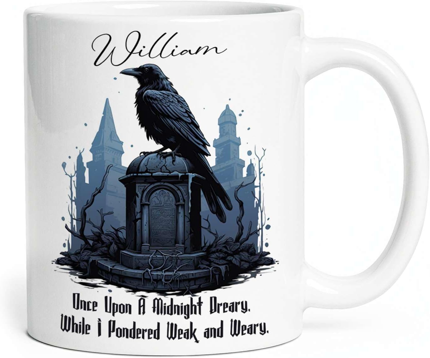 Amazon.com: Customized Crow With Sentence Tea Cups, Personalized Name ...