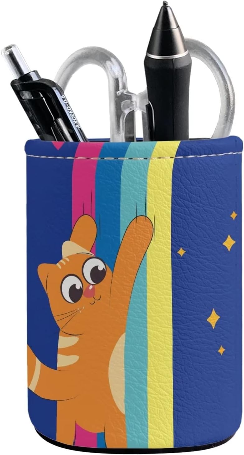 Amazon.com: GIFTPUZZ Rainbow Cat Desk Organizer for Home and Office ...